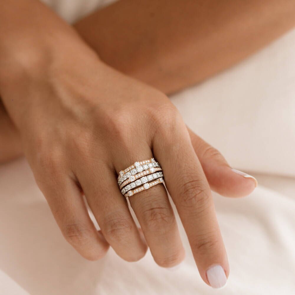 2.68 CT Diamond Line Ring