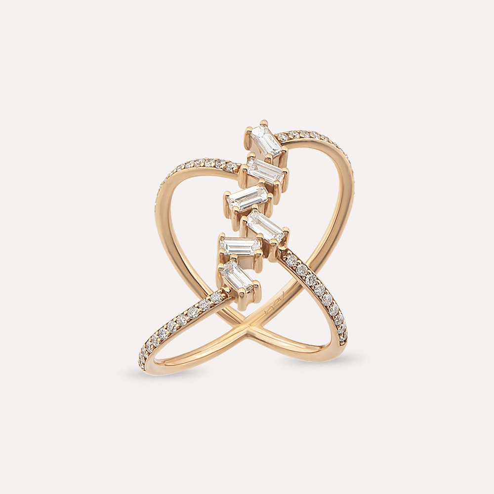 Erakis 1.00 CT Diamond Rose Gold Ring